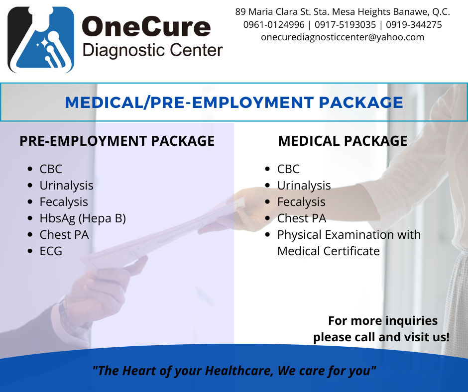 Medical/Pre-employment Package | Good Info Net